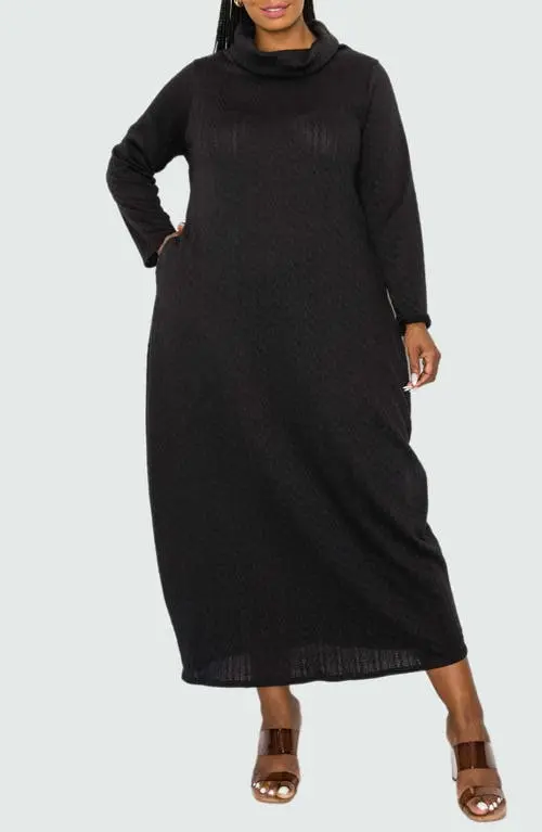 black sweater dress cowl neck Gothic Fairy Adjustable sweater Dress