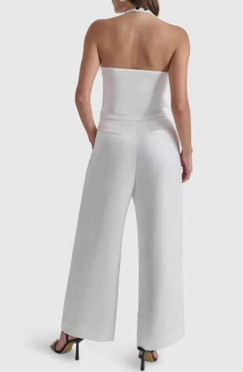 Dkny Halter Tuxedo Jumpsuit