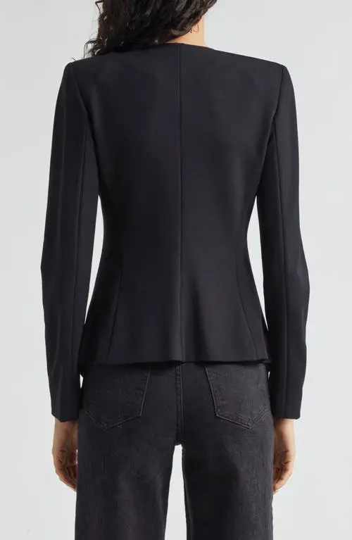 Emporio Armani Shaped V-neck Jersey Jacket
