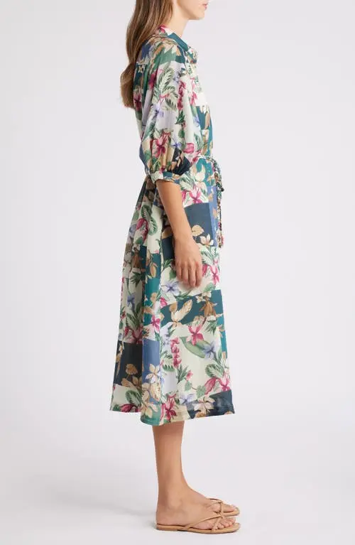 white christmas dresses Women's Trista Textured Midi Shirt Dress main image 0