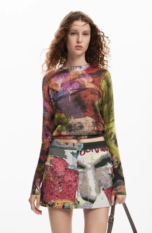 Desigual Lacroix Printed Mini Skirt