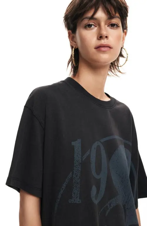 Desigual Mickey Mouse Cotton Graphic T-shirt Dress