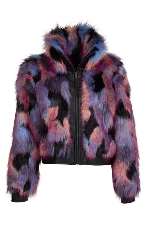 Fabulous Furs Cosmo Faux Fur Crop Jacket