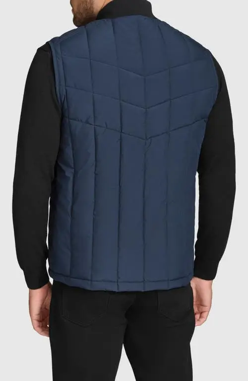 Andrew Marc Water Resistant Quilted Puffer Vest - Ink