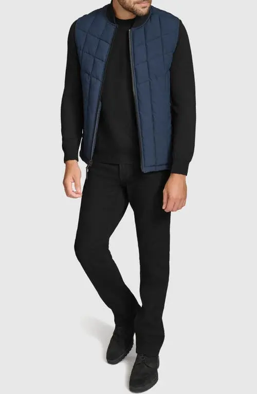 Andrew Marc Water Resistant Quilted Puffer Vest - Ink