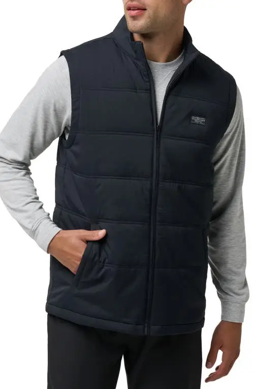 Travis Mathew Palisades Nylon Puffer Vest - Black