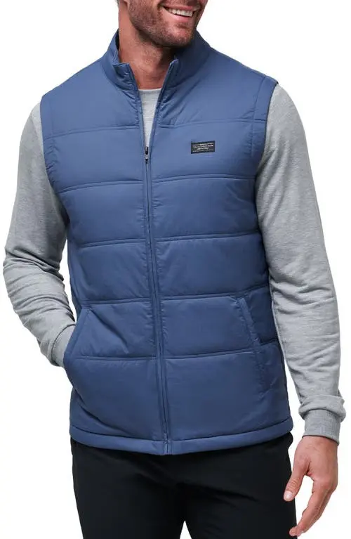 Travis Mathew Palisades Nylon Puffer Vest - Navy