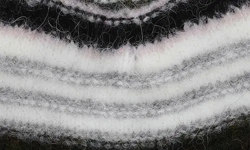 GANNI Stripe Alpaca And Wool-blend Beanie