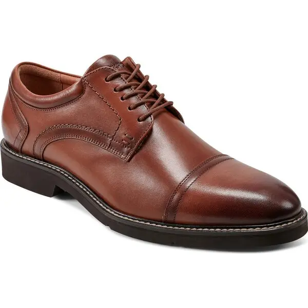 Rockport Findlay Cap Toe Derby - Medium Natural