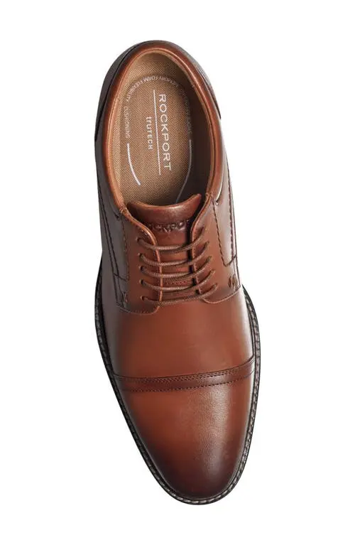 Rockport Findlay Cap Toe Derby - Medium Natural