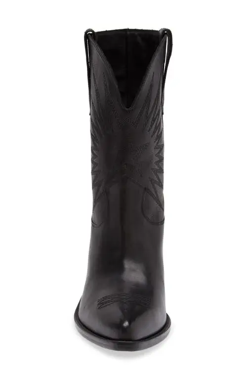GOLDEN GOOSE Wish Star Western Boots - Black