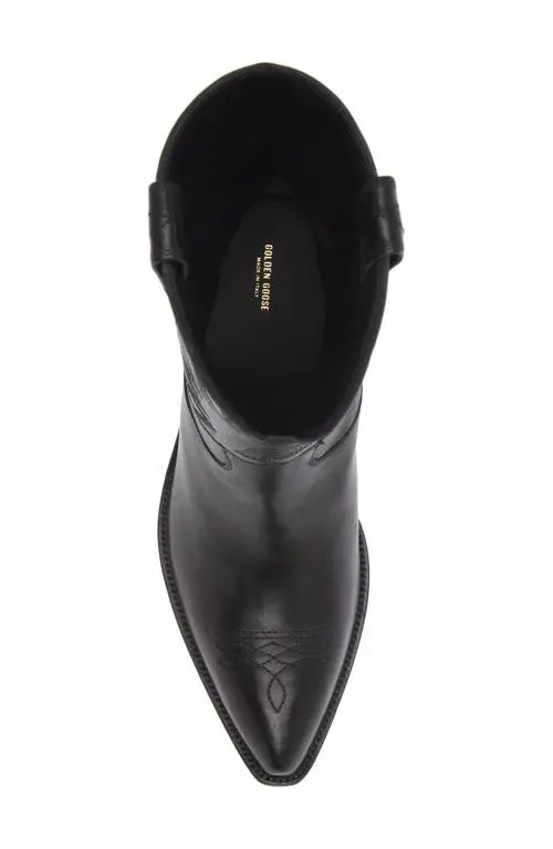 GOLDEN GOOSE Wish Star Western Boots - Black