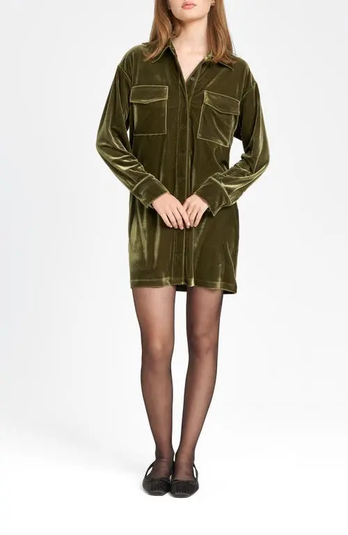 long sleeve velvet shirt dress Buy Black Velvet Long Sleeve Button Up Long Sleeve Mini Shirt Dress from  Next USA