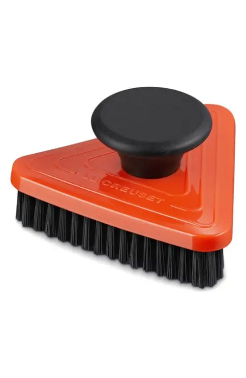LE CREUSET Triangular Grill Pan Brush - Flame