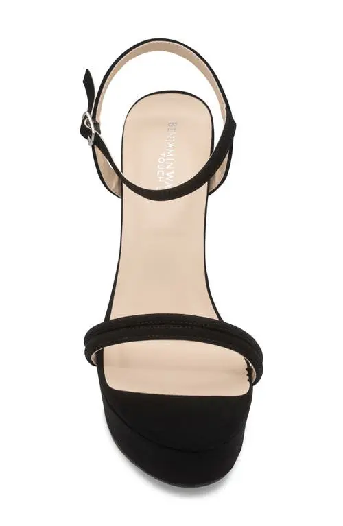 TOUCH UPS Natalia Ankle Strap Platform Sandal - Black