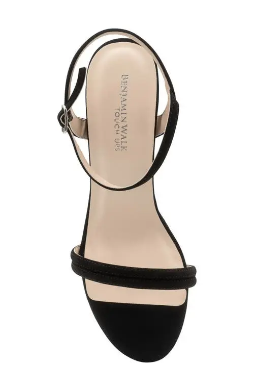 TOUCH UPS Natalia Ankle Strap Platform Sandal - Black