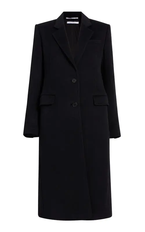Another Tomorrow Tailored Coat - Black