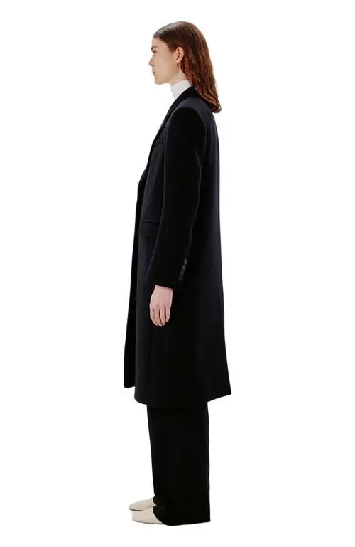 Another Tomorrow Tailored Coat - Black