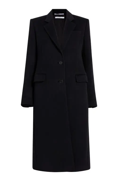 Another Tomorrow Tailored Coat - Black