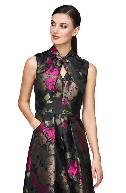 Kay Unger Rosemarie Floral Cocktail Dress In Bright Rose Multi - 55% Off |  Editorialist