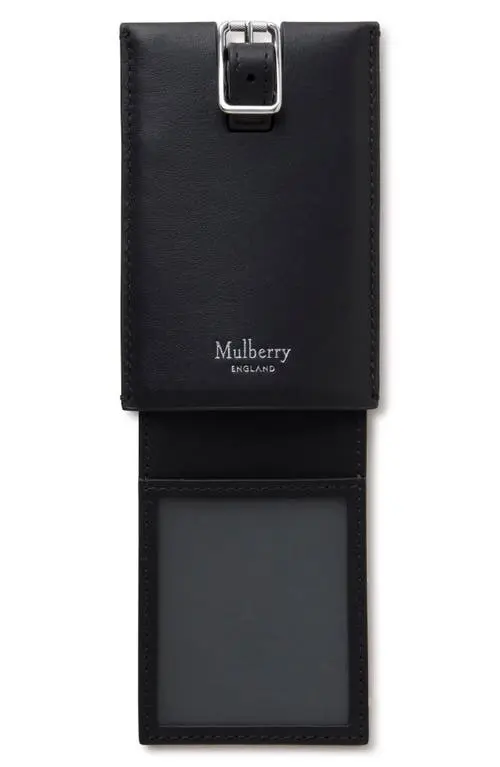 Mulberry Leather Luggage Tag