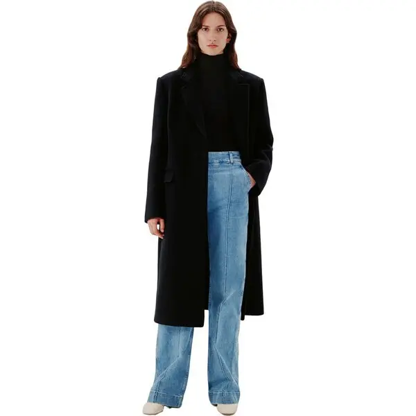 Another Tomorrow Turtleneck Bodysuit - Black