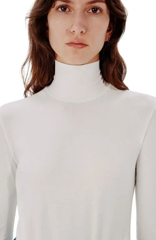 Another Tomorrow Turtleneck Bodysuit - White