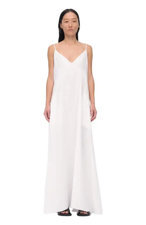 Another Tomorrow Seamed Slip Dress