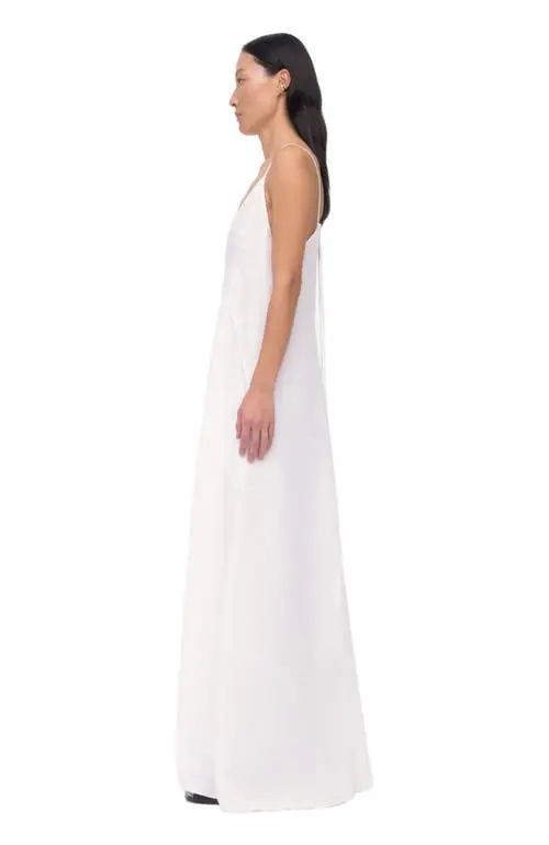 Another Tomorrow Seamed Slip Dress