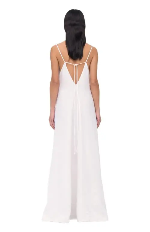 Another Tomorrow Seamed Slip Dress