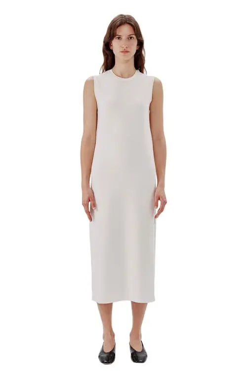 Another Tomorrow Sleeveless Tee Dress - White