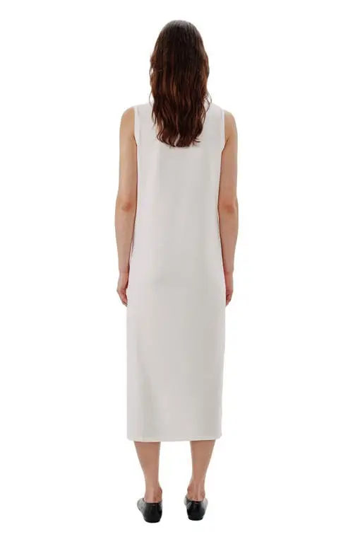 Another Tomorrow Sleeveless Tee Dress - White