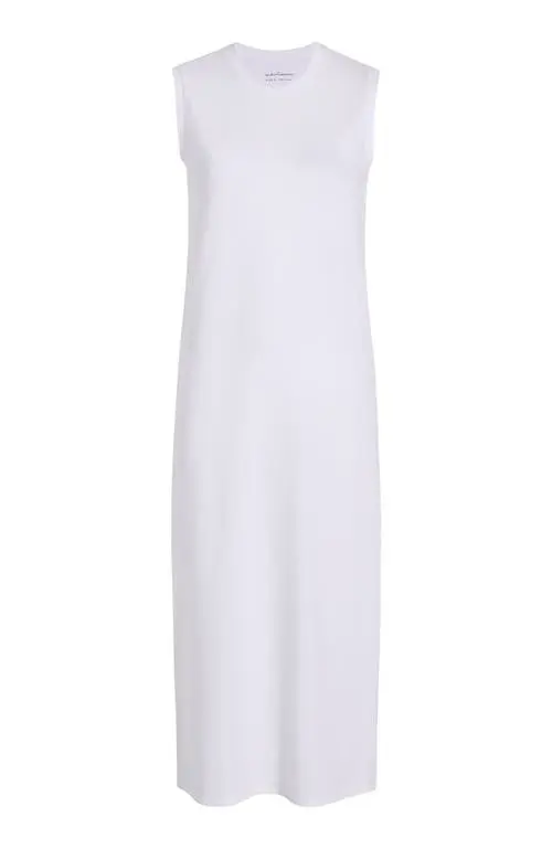 Another Tomorrow Sleeveless Tee Dress - White