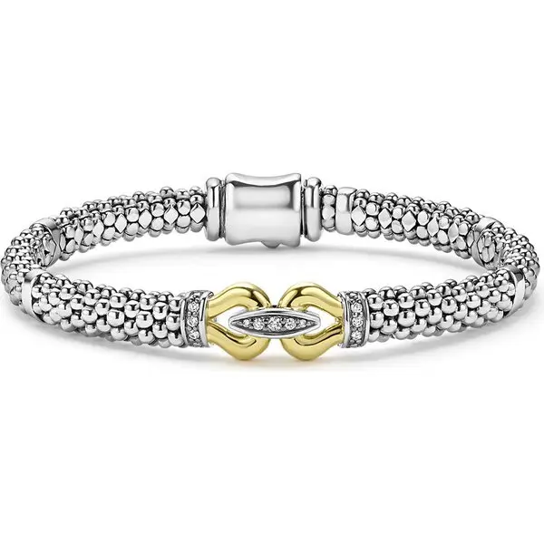 Lagos Derby Diamond Rope Bracelet - Two-tone