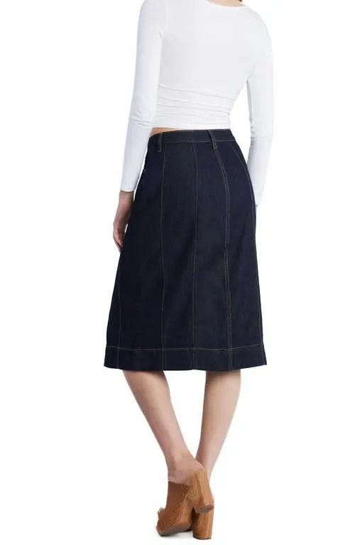 WASH LAB DENIM Alice Pintuck Denim Skirt