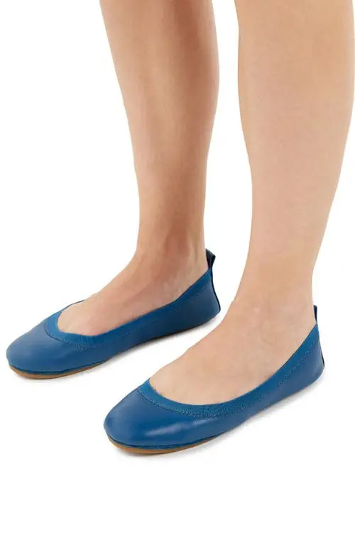 Yosi Samra Samara Foldable Ballet Flat - Tidal Teal