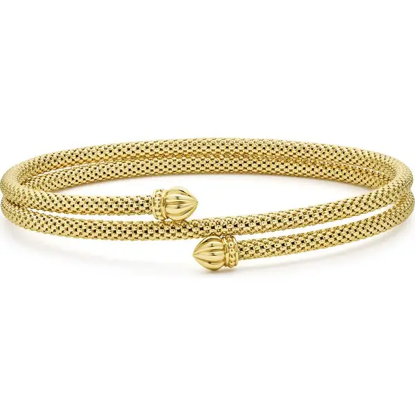 Lagos Signature Caviar Coil Bracelet - Gold