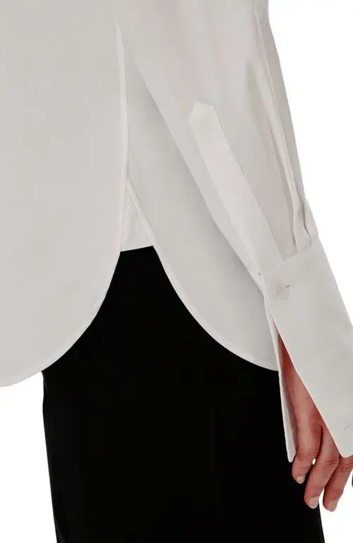 Another Tomorrow Organic Cotton Button-up Shirt
