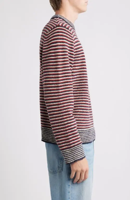 BDG URBAN OUTFITTERS Micro Stripe Pullover Sweater - Red Stripe