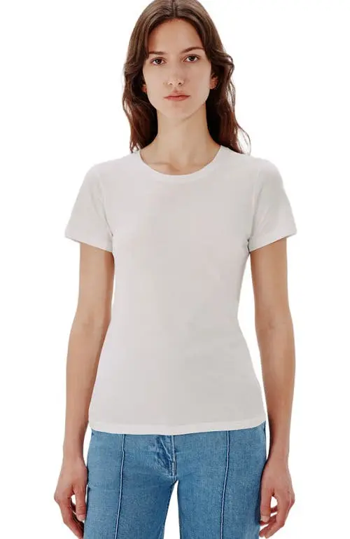 Another Tomorrow Crew Neck T-shirt - White