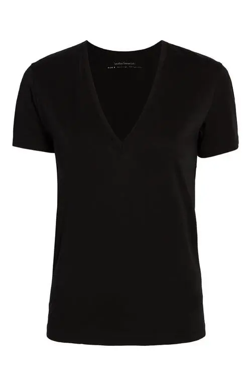 Another Tomorrow V-neck T-shirt - Black