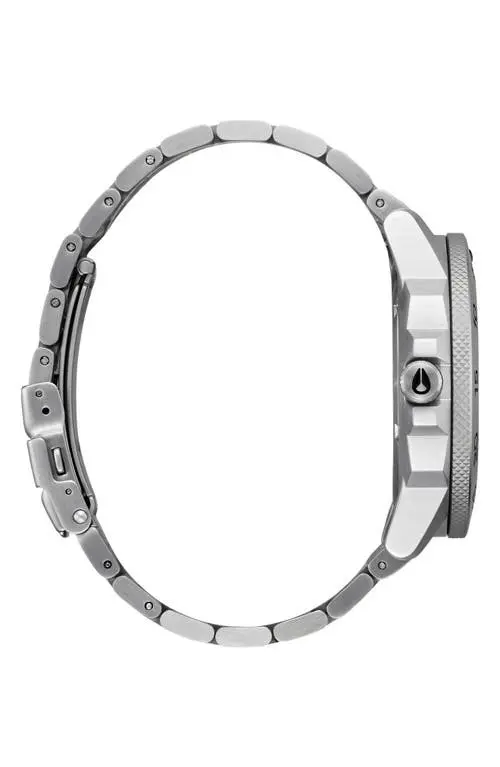 Nixon 44mm Bracelet Watch - Silver / Black