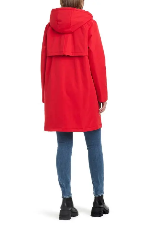 Kate Spade New York Water Resistant Raincoat With Removable Hood