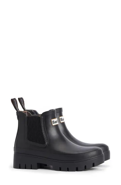 Barbour Halton Waterproof Chelsea Rain Boot - Black
