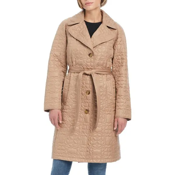 Kate Spade New York Belted Quilted Coat