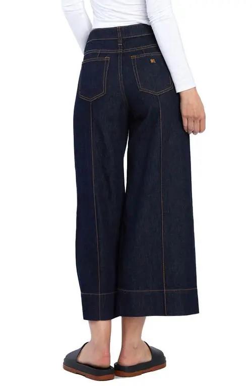 WASH LAB DENIM Isla High-waist Crop Wide-leg Jeans