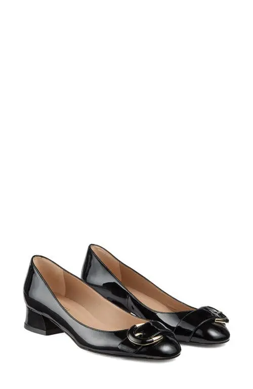 LK BENNETT Cici Buckle Leather Pumps