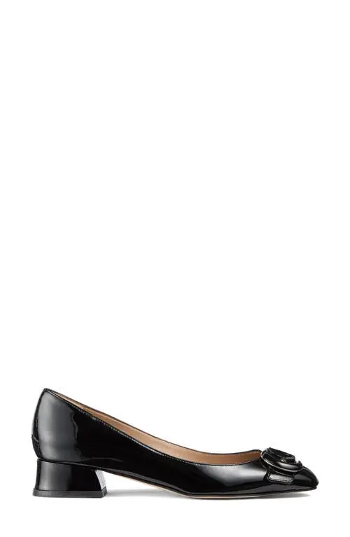LK BENNETT Cici Buckle Leather Pumps