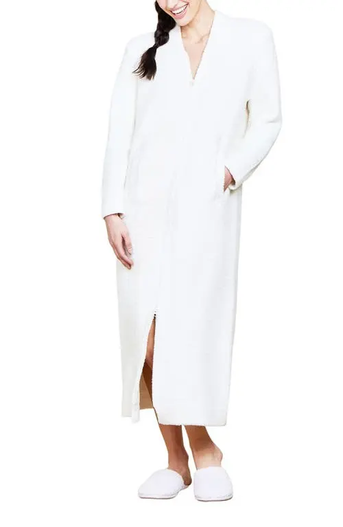 Barefoot Dreams Cozychic™ Front Zip Robe - Cream