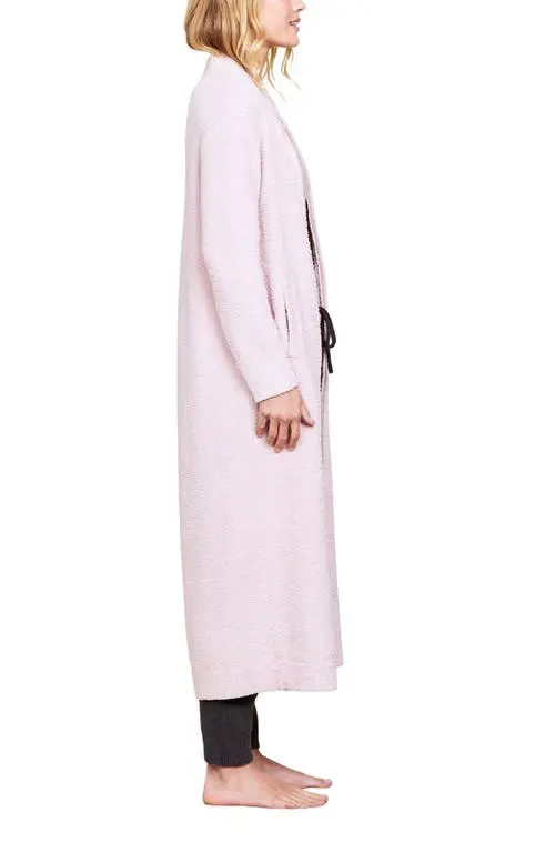 Barefoot Dreams Cozychic™ Front Zip Robe - He Dusty Rose-white